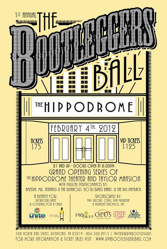 SATURDAY: Bootlegger's Ball At The Hippodrome! - RVA Mag